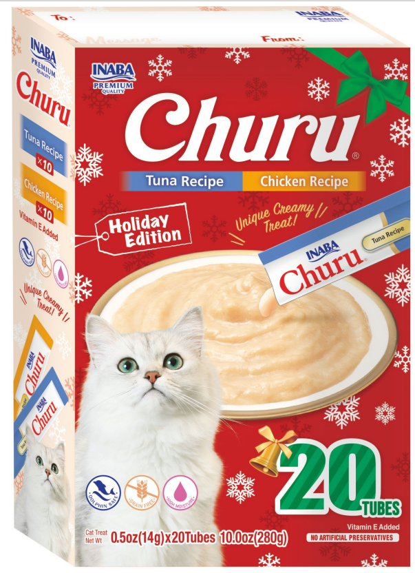 Inaba Churu Tuna & Chicken Recipe Holiday Edition 20 pack